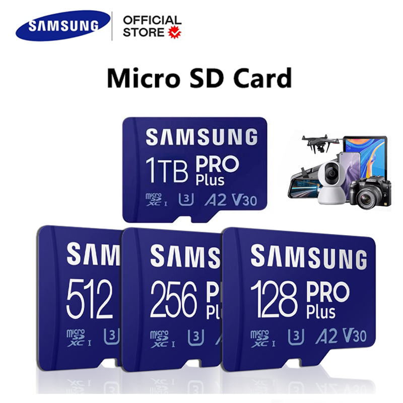 Samsung PRO PLUS Micro SD Cards 128GB 256GB 512GB 1TB SDXC Card | UHS-I ...