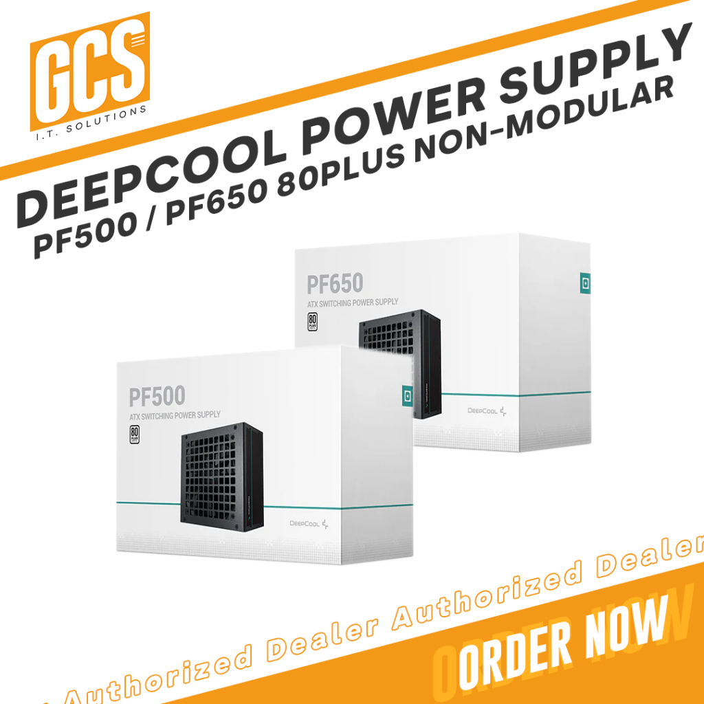 Deepcool PF500 500W PF650 650W 80 Plus White Non-Modular PSU w/ Flat ...