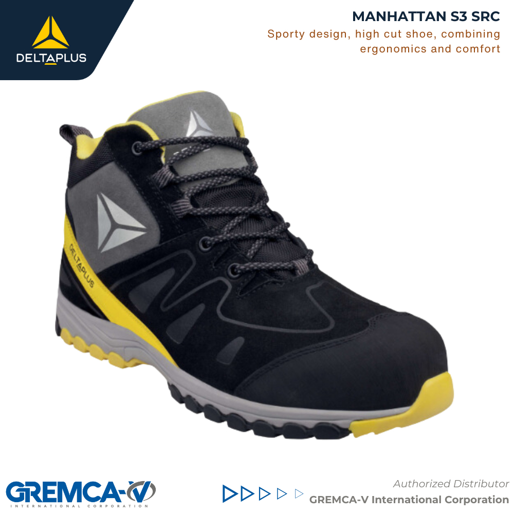 Delta Plus MANHATTAN S3 SRC Safety Shoes Sporty Design Composite Size ...