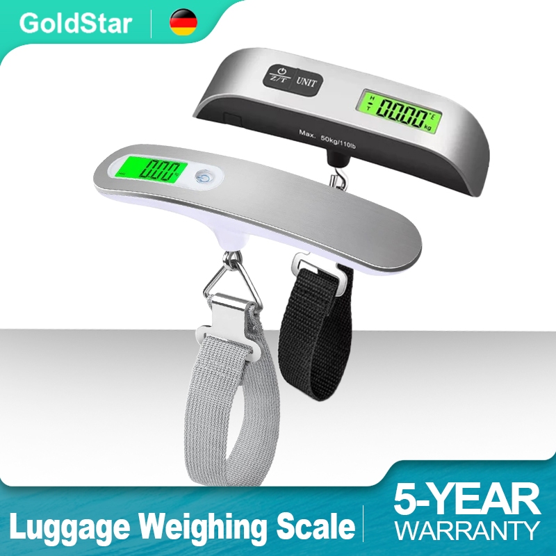 Gold Star 50KG/110LB Luggage Weighing Scale Electronic Digital Scale Travel Portable Hanging ...