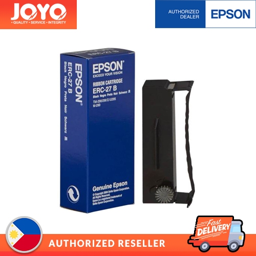 EPSON ERC-27B BLACK RIBBON CARTRIDGE FOR POS TM-290/U295/M-290 | Shopee ...