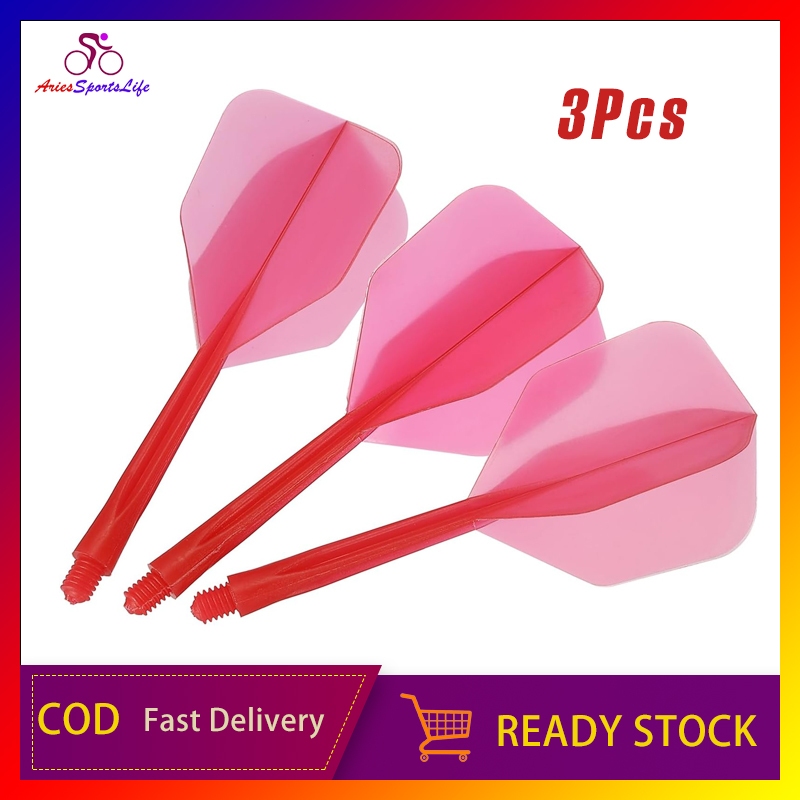 3Pcs 2-in-1 Integrated Dart Shaft and Flights Set Shape Standard Fit ...