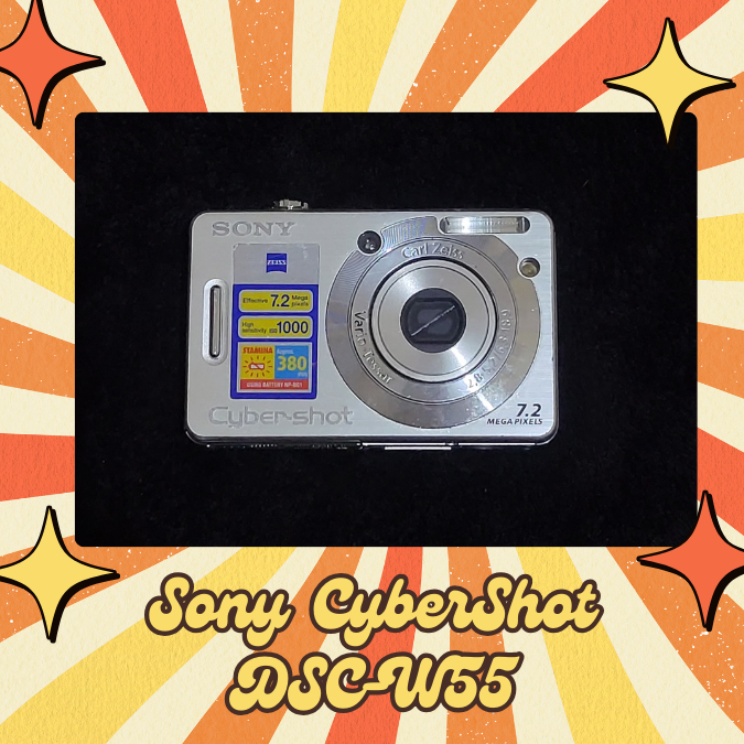 Digicam Silver Sony CyberShot DSC-W55 | Shopee Philippines