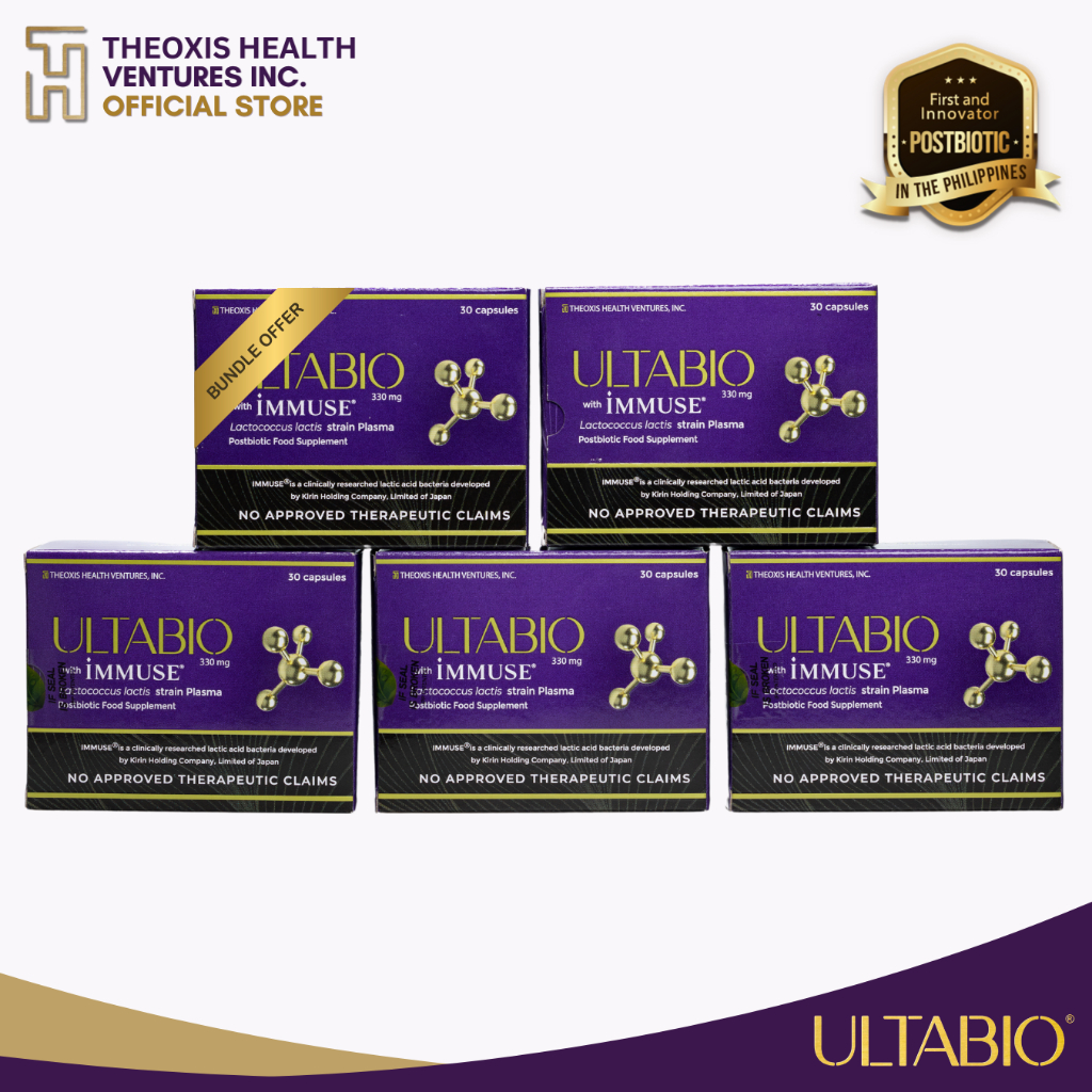 ULTABIO Postbiotic Bundle of 5 Boxes (150 Capsules) | Shopee Philippines
