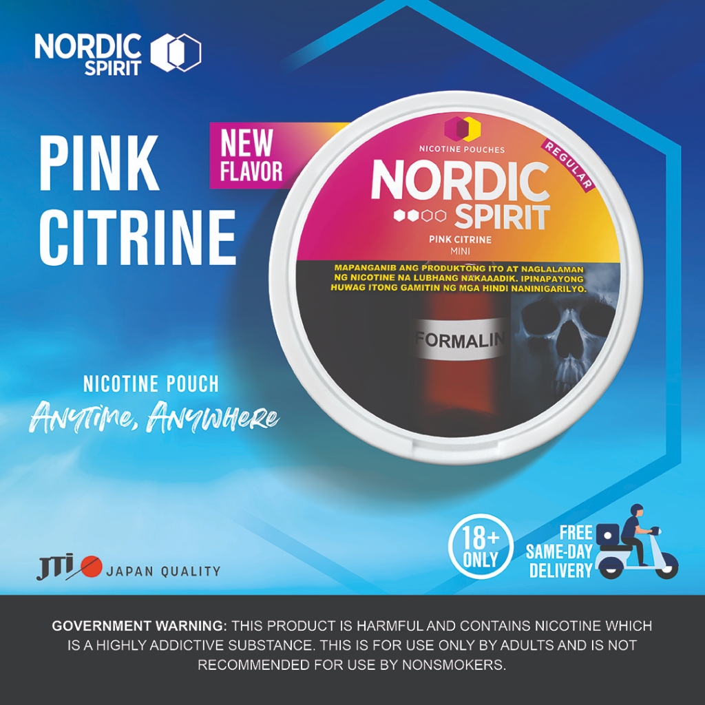 Nordic Spirit Pink Citrine Nicotine Pouch | Shopee Philippines