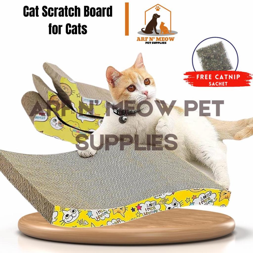 Scratch Board Cat Corrugated paper Board Toy Scratcher Pad kitten ...