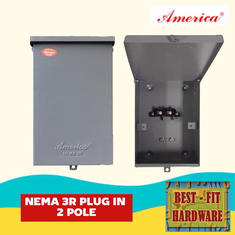 NEMA 3R - PLUG IN WEATHER PROOF OUTDOOR CIRCUIT BREAKER ENCLOSURE ...