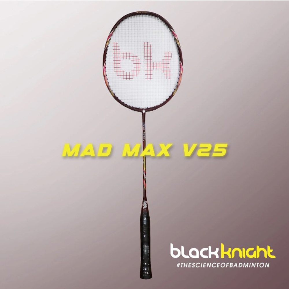 Black Knight MAD MAX V25 Badminton Racket Maroon | Shopee Philippines