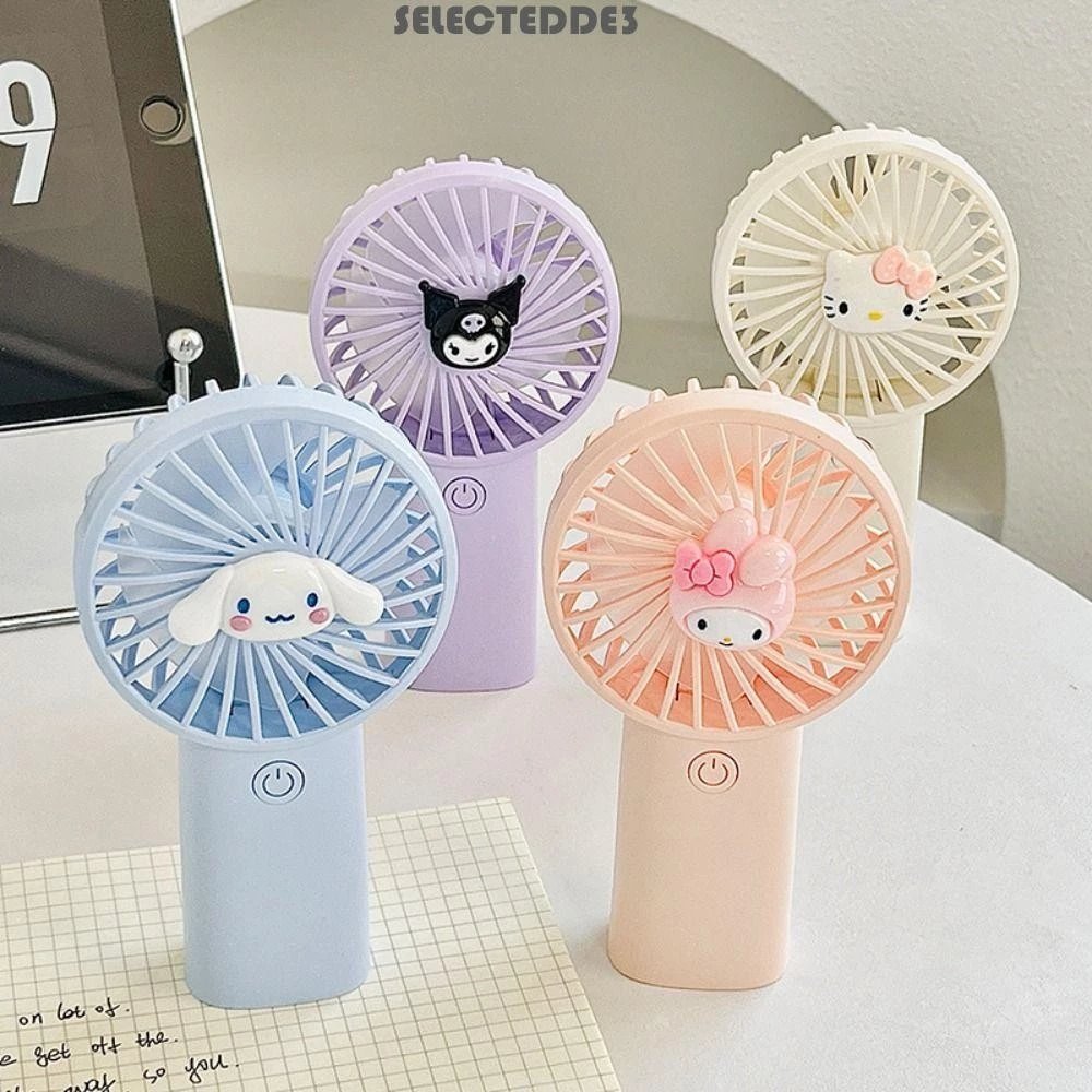 Sanrio Kuromi Portable Mini Cute Fan Handheld Fan Cartoon Style Summer ...