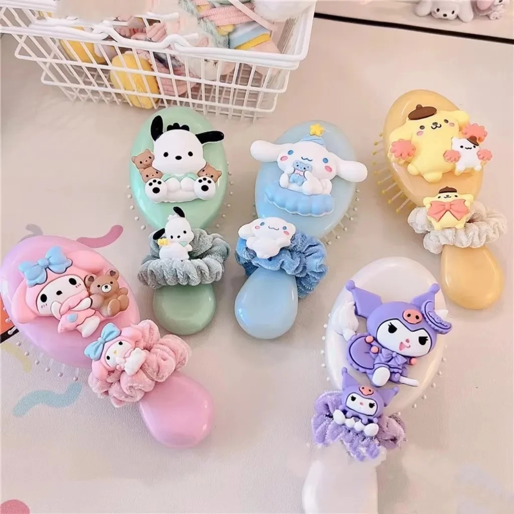 Sanrio Kuromi Cinnamoroll Air Cushion Comb + Hairband Set Convenient ...