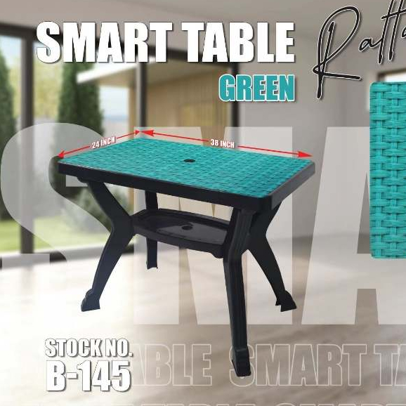SMART TABLE BENGAR 24'X38' 4SEATER RANDOM COLOR ONLY RATTAN DESIGN ...