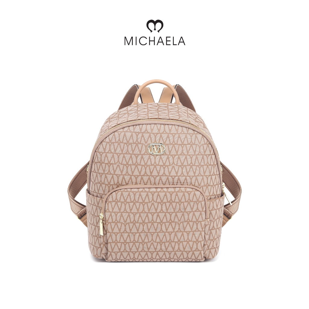 MICHAELA Trendy Letter Backpack Sophisticated Spacious for Women ...