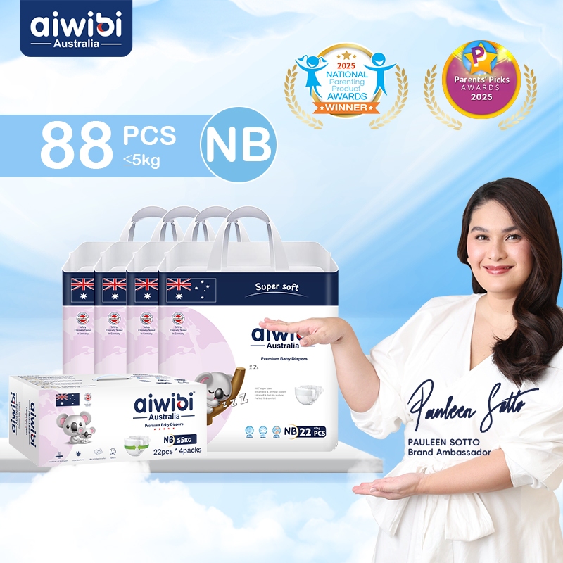 Aiwibi Premium Natural Newborn Diapers Baby Diapers Soft and ...