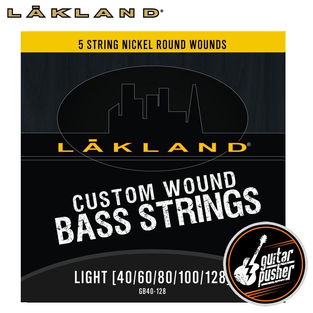 Lakland Custom Wound 5-String Nickel Light Bass Strings (40-128 ...