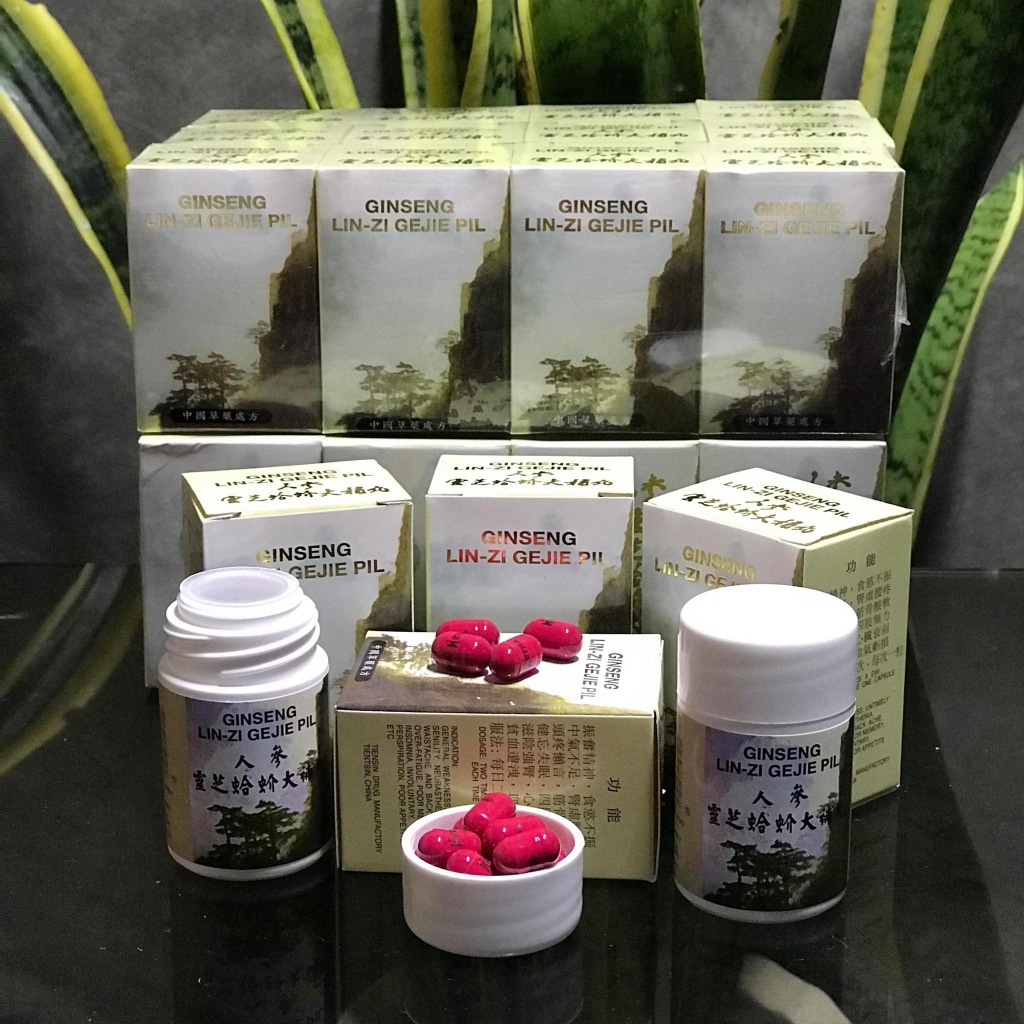 Ginseng Linzi Vitamins white bottle Supplements30 capsules | Shopee ...