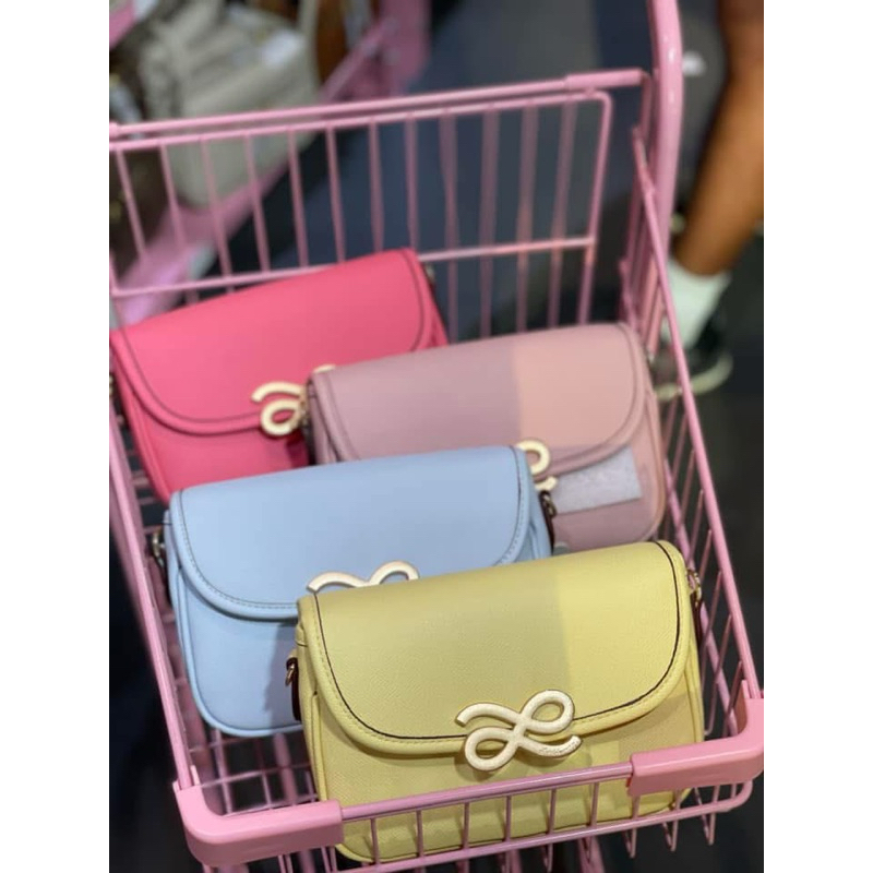 BKK 🇹🇭 houseoflittlebunny Traveller 24cm Mini 22cm PU Aqua Black Candy ...