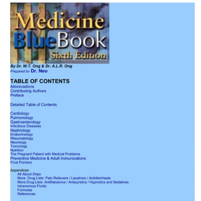 Medicine Blue Book 6th edition | Shopee Philippines