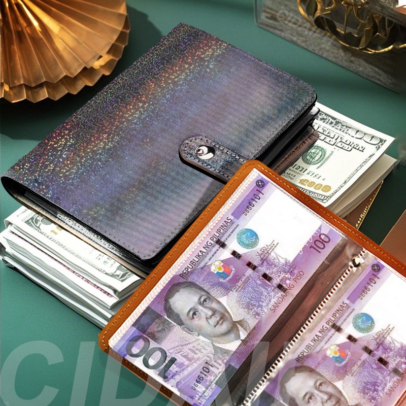 Reusable PU Large-capacity Money Organizer Cash Savings Book|Money ...