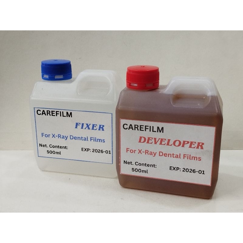 Carefilm Fixer & Developer (set) for Xray Dental Films 500ml | Shopee ...