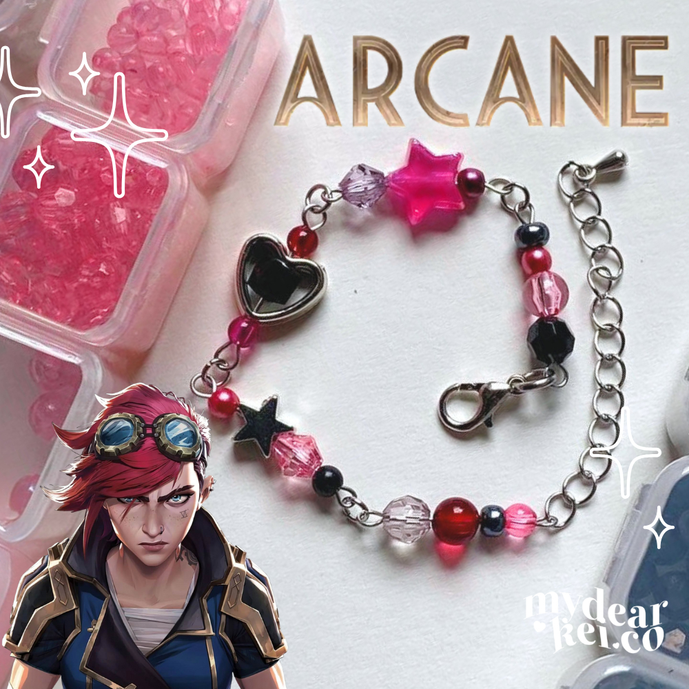 arcane inspired bracelets (violet, jinx, caitlyn, ekko) | mydearkei.co ...