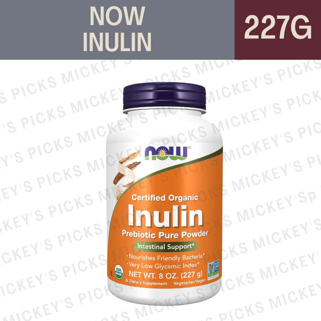 Now, Inulin 227 g, Prebiotic Pure Powder, Certified Organic | Shopee ...