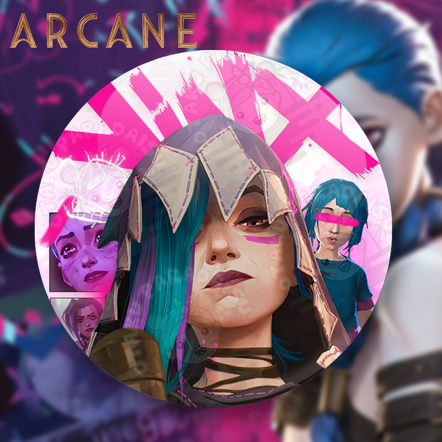 Arcane League of Legends JINX Button Pins / Can Badge | Shopee Philippines