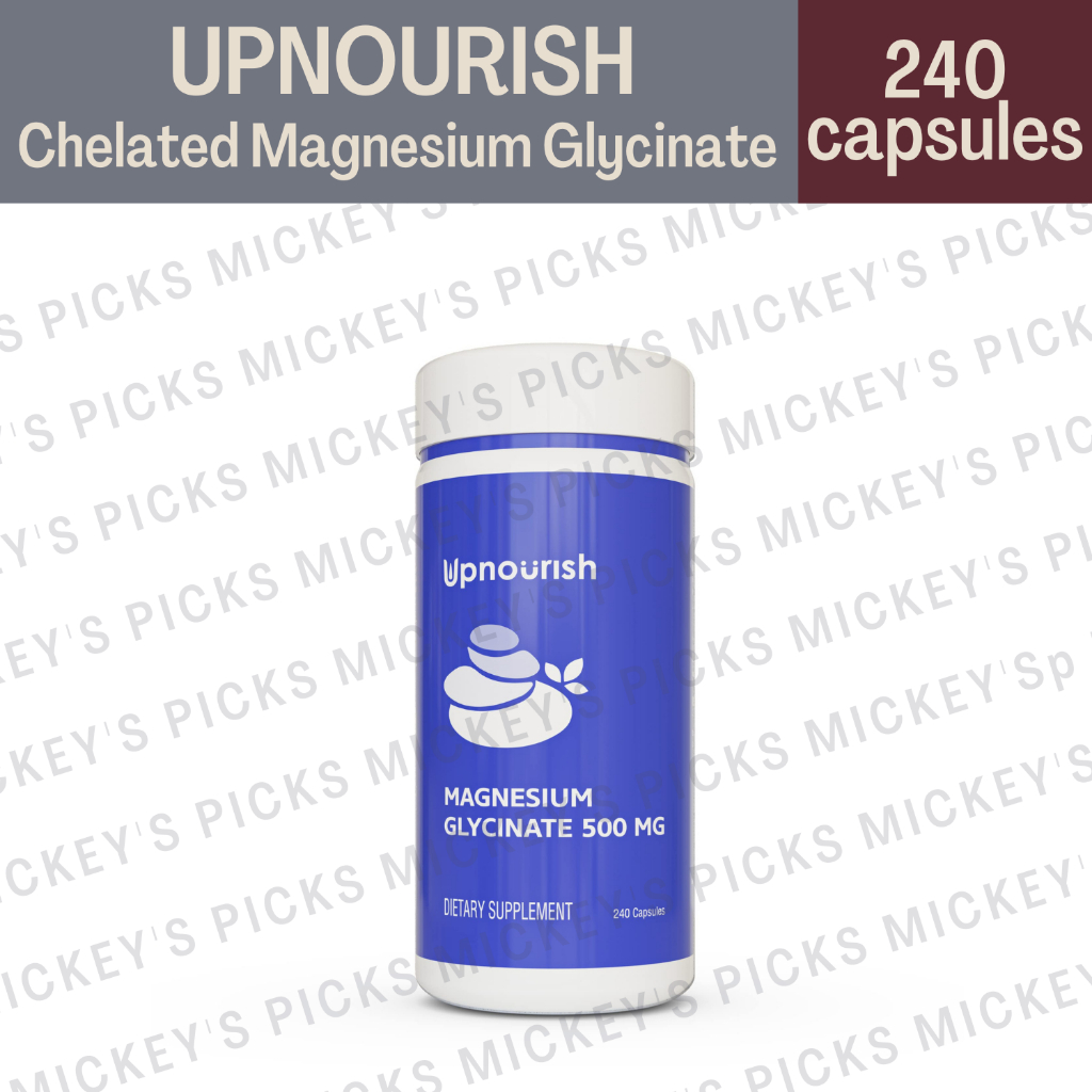 Chelated Magnesium Glycinate 500mg Capsules - for Calm, Leg Cramps ...