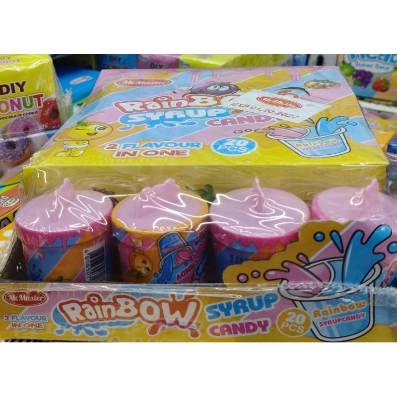 Rainbow Syrup candy 2in1 flavor by 20pieces | Shopee Philippines