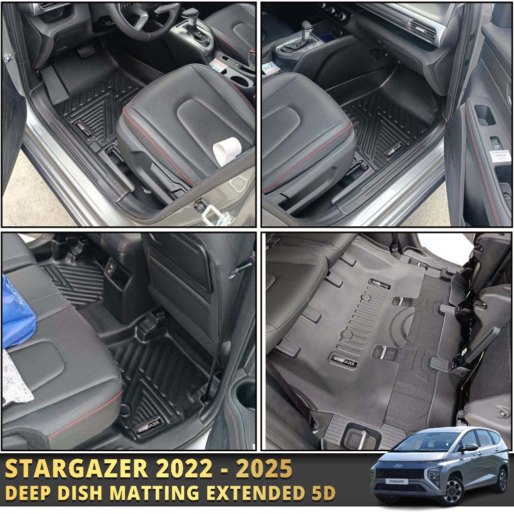 HYUNDAI STARGAZER 2022 - 2025 DEEPDISH MATTING EXTENDED 5D (2023 2024 ...