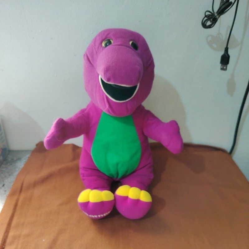 vintage 1998 educational barney stuff toy H | Shopee Philippines