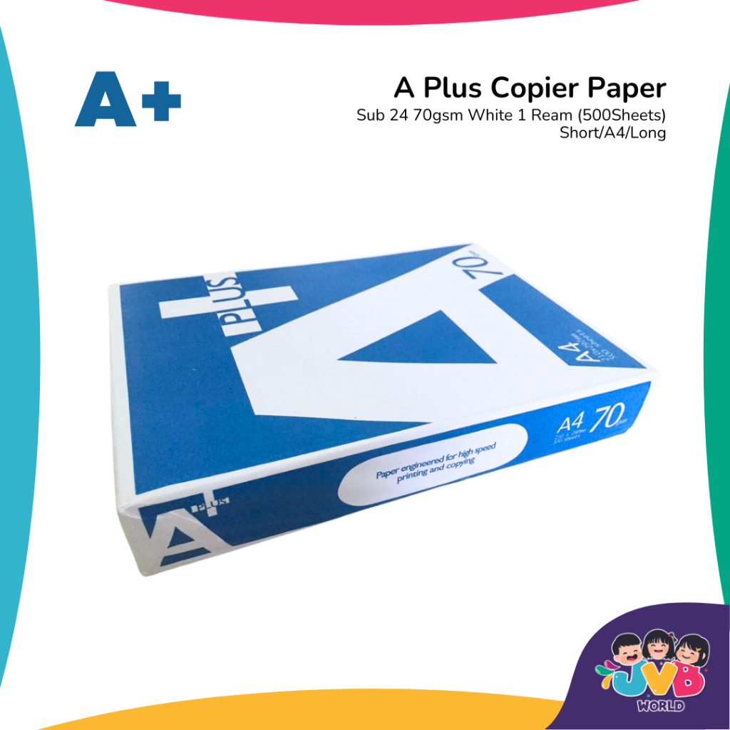 1 Ream or 500 Sheets Aplus Copy Paper Sub 20/ 70 gsm Short, A4, Long ...