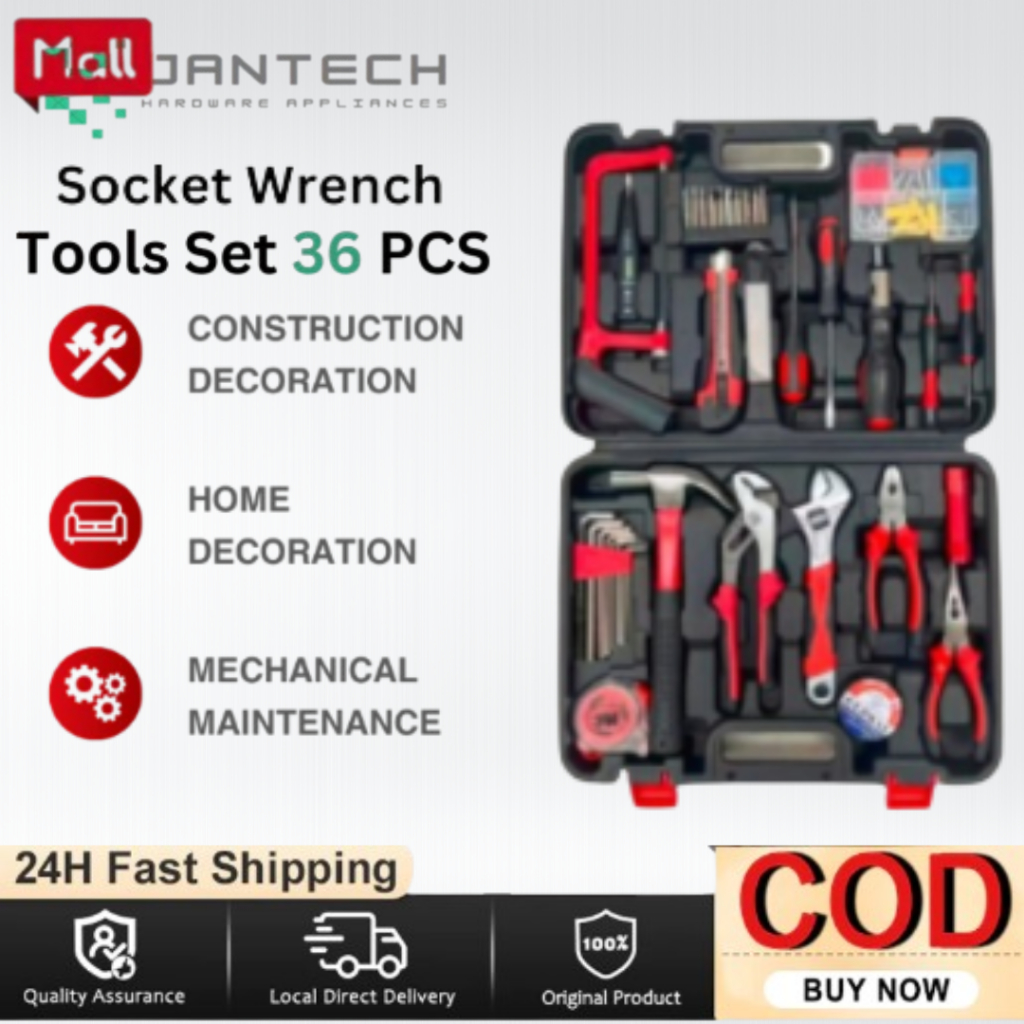 JanTech Quality Tool Kit 67 Pcs Tool Set General Household Hand Tool ...