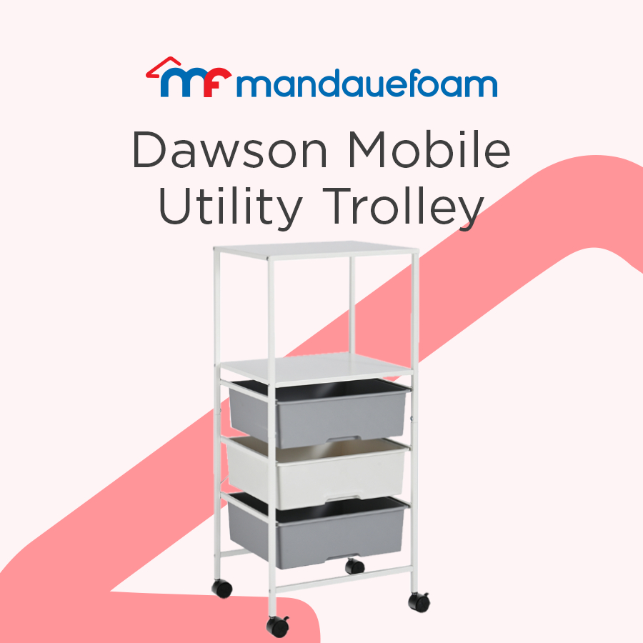 Mandaue Foam Dawson Mobile Utility Trolley | Shopee Philippines