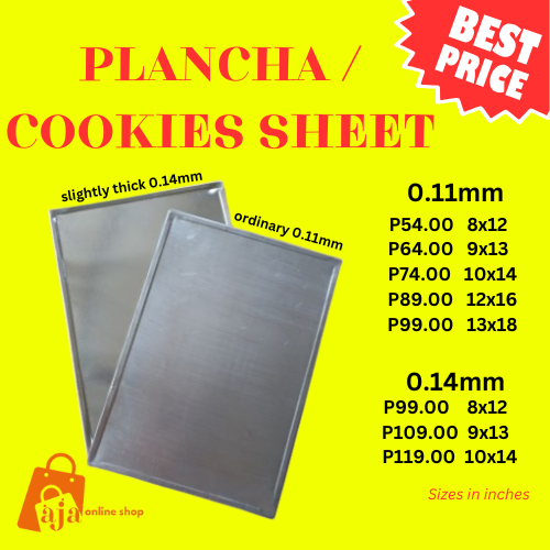 FLAT SHEET / PLANCHA / COOKIES FLAT SHEET / PANDESAL TRAY / FLAT BAKING ...