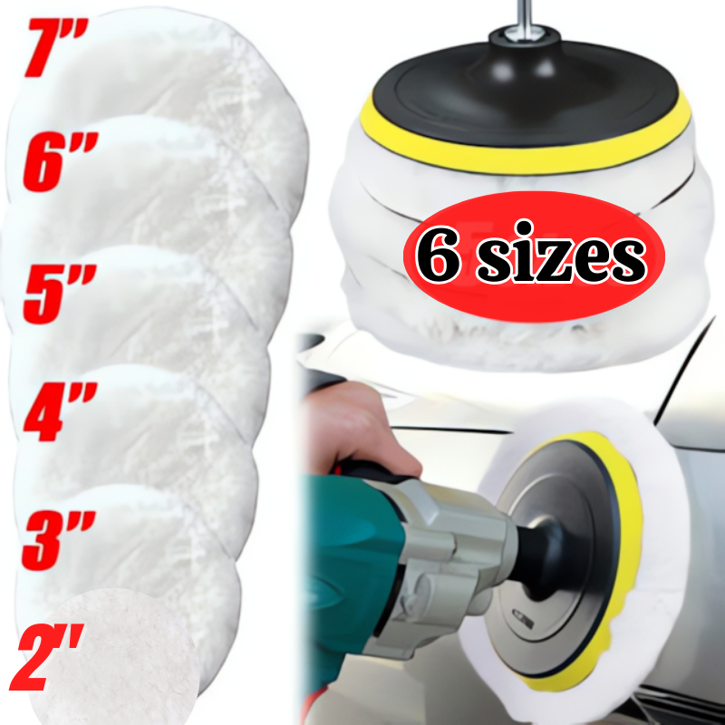 Polishing Wool Car Buffing Pad For Grinder Soft Wool Buffing Pad Circle ...