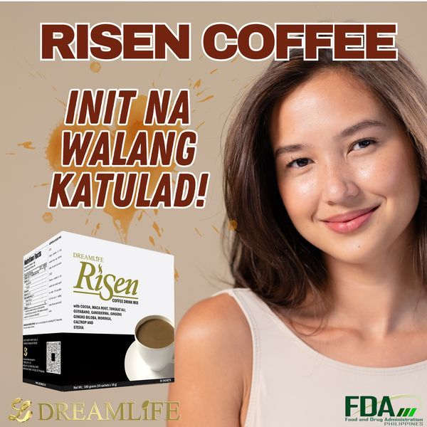 Risen Coffee Original and organic for men 10 sachet / 1 box | Shopee Philippines