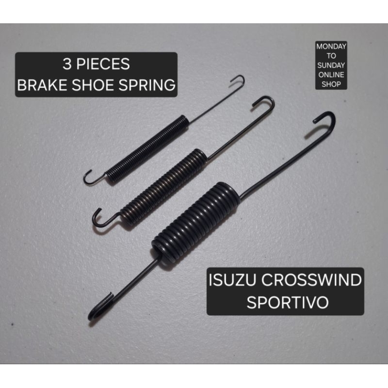 3 Pieces Brake Shoe Spring for Isuzu Crosswind/Isuzu Crosswind Sportivo ...