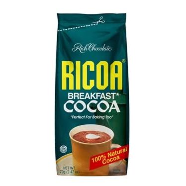 Ricoa Breakfast Cocoa Powder Chocolate 70g | Shopee Philippines