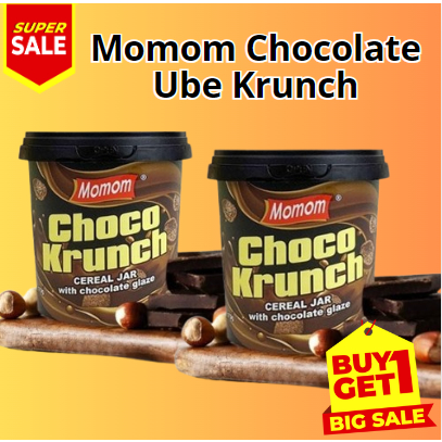 [BUY 1 FREE 1] Momom Chocolate Krunch, Crunchy Cereal Snack with ...