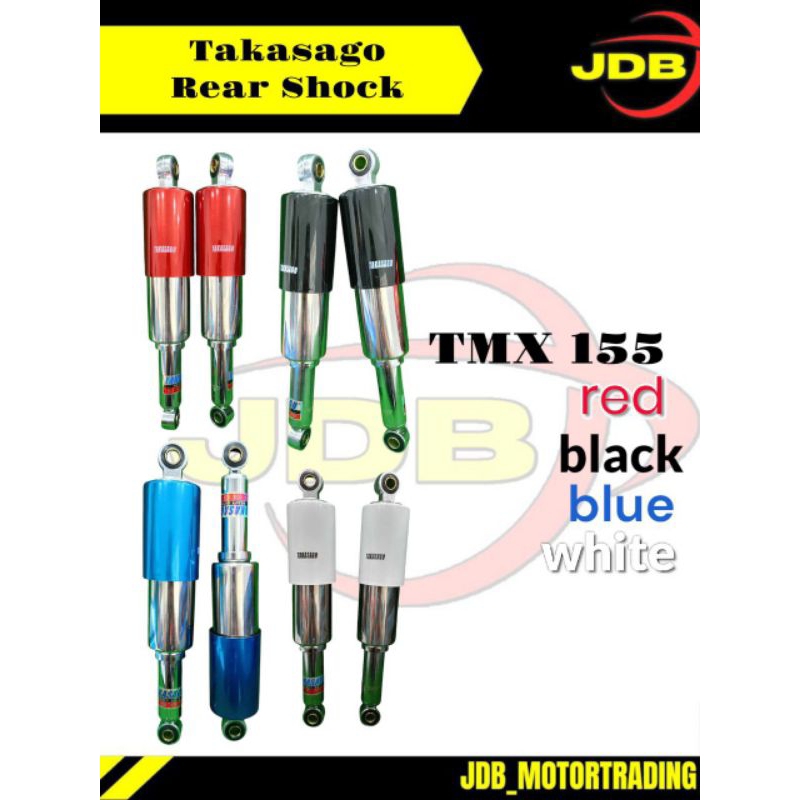 Takasago Rear Shock TMX155,red,blue,black&white | Shopee Philippines
