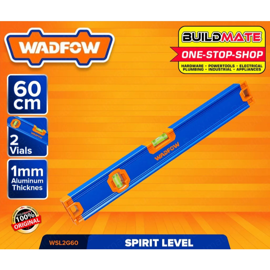 BUILDMATE Wadfow Spirit Level 60cm Leveling Tool Aluminum Spirit ...