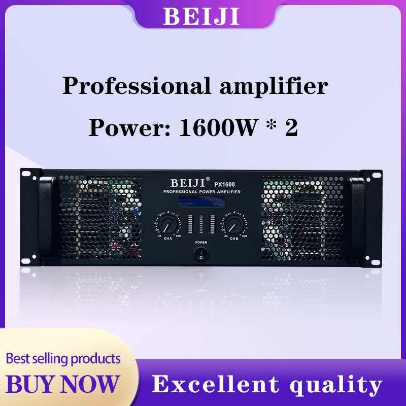 BEIJI PX1600 Professional amplifier, two-channel amplifier, 1600W high-power 8 ohm, audio ...