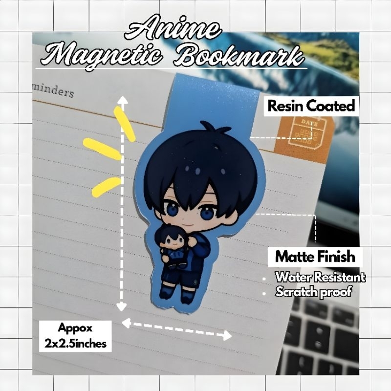 Blue Lock Magnetic Bookmark | Anime Bookmark | Souvenir | Shopee ...