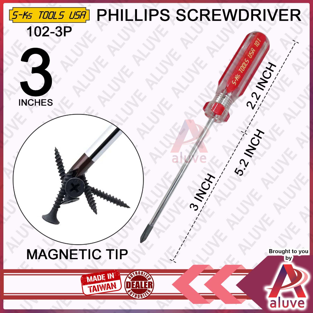 3/16 inch diameter Phillips Screwdriver long | 3inch , 4inch , 6inch ...