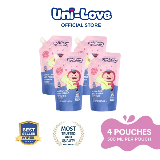 UniLove Baby Fabric Softener 500ml Pack of 4 | Shopee Philippines