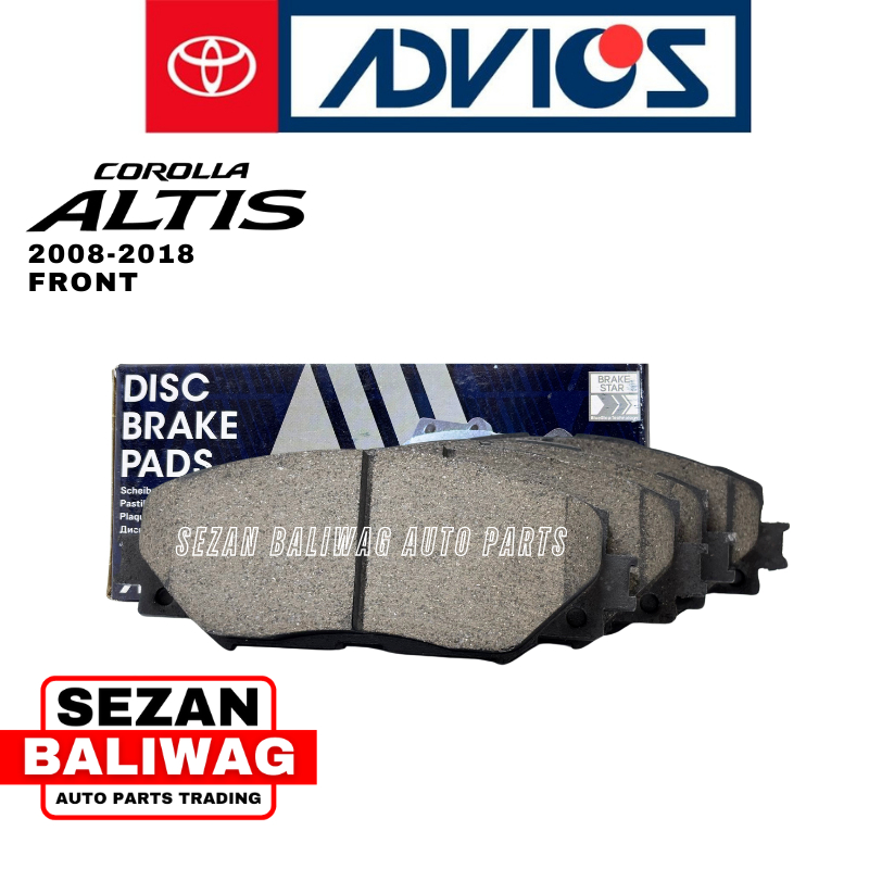 AISIN ADVICS FRONT BRAKE PAD SET TOYOTA COROLLA ALTIS 2008-2018 RAV-4 ...