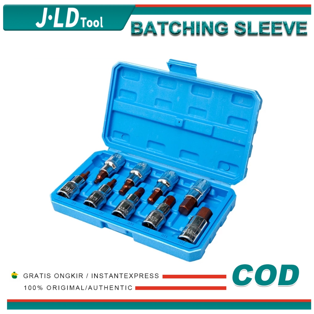 J.LD Torx Socket Hand Tool 9Pcs Socket Bit Flower Type Allen Wrench ...