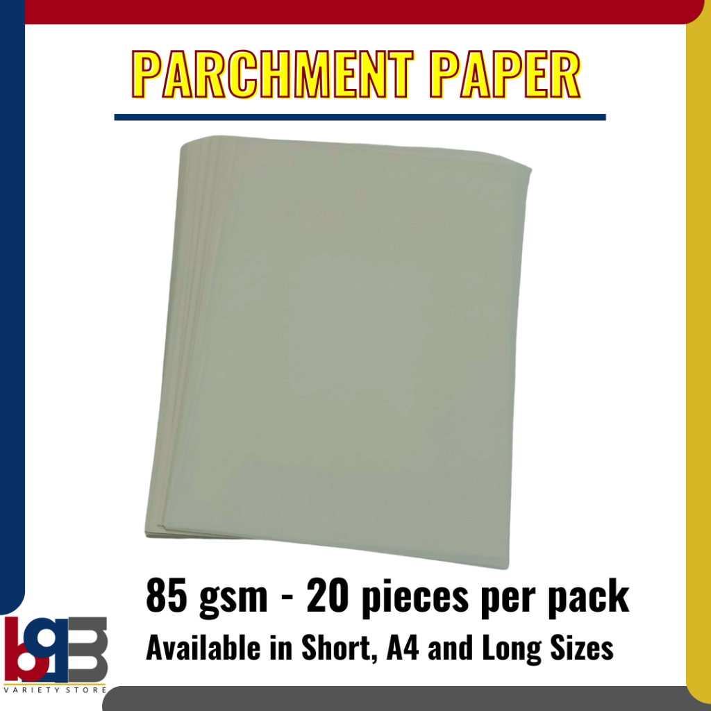 Parchment Paper Beige 85 gsm - 20 pieces per pack | Shopee Philippines