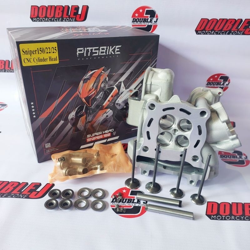 SNIPER 150 V1-V2 - PITSBIKE Z5 (CNC) Head Assembly / Set Big Valve | 19 ...