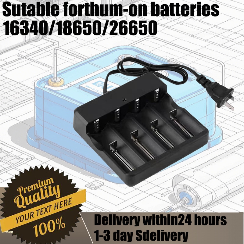 26650 18650 16340 Li-on Battery Charger 3.7V USBIndependent Charging ...
